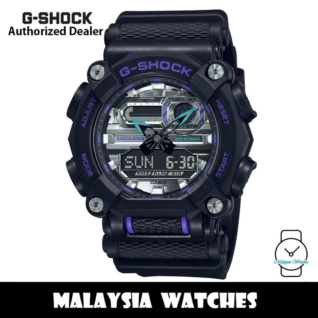 (OFFICIAL WARRANTY) Casio G-Shock GA-900AS-1A Analog Digital Special Color Black Resin Watch ...