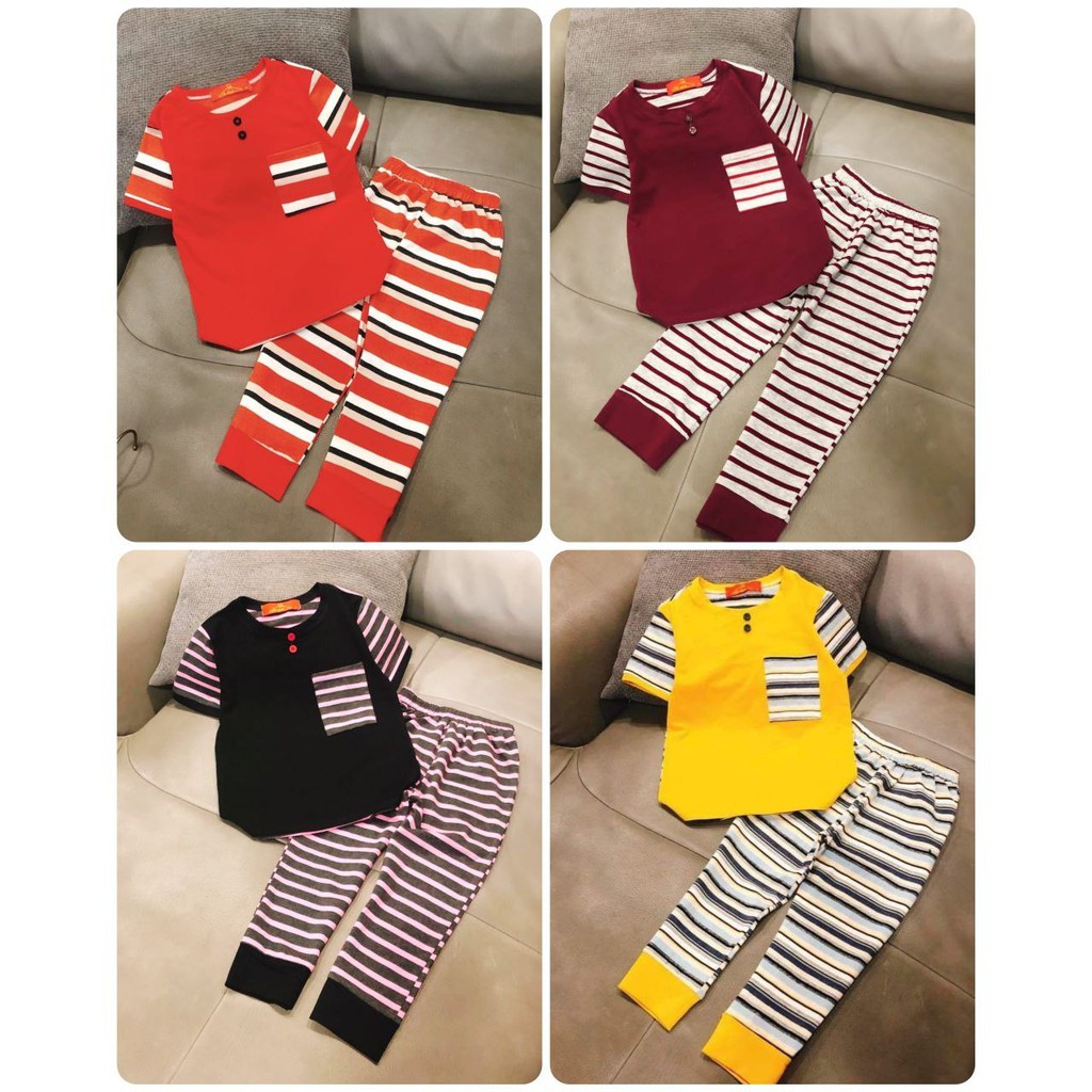 READY STOCK: Pajamas Cotton Premium (CK Kids - HANGER) (1Y-12Y) 1 ...