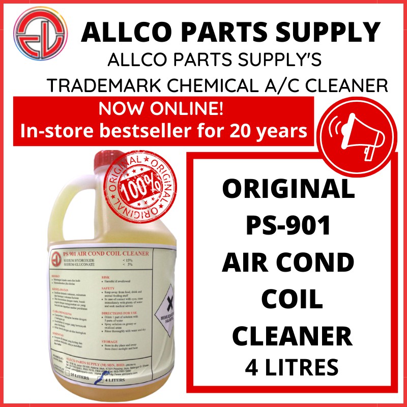 [READY-STOCK] AIR COND COIL CLEANER PS901 ALLCO PARTS SUPPLY TRADEMARK ...