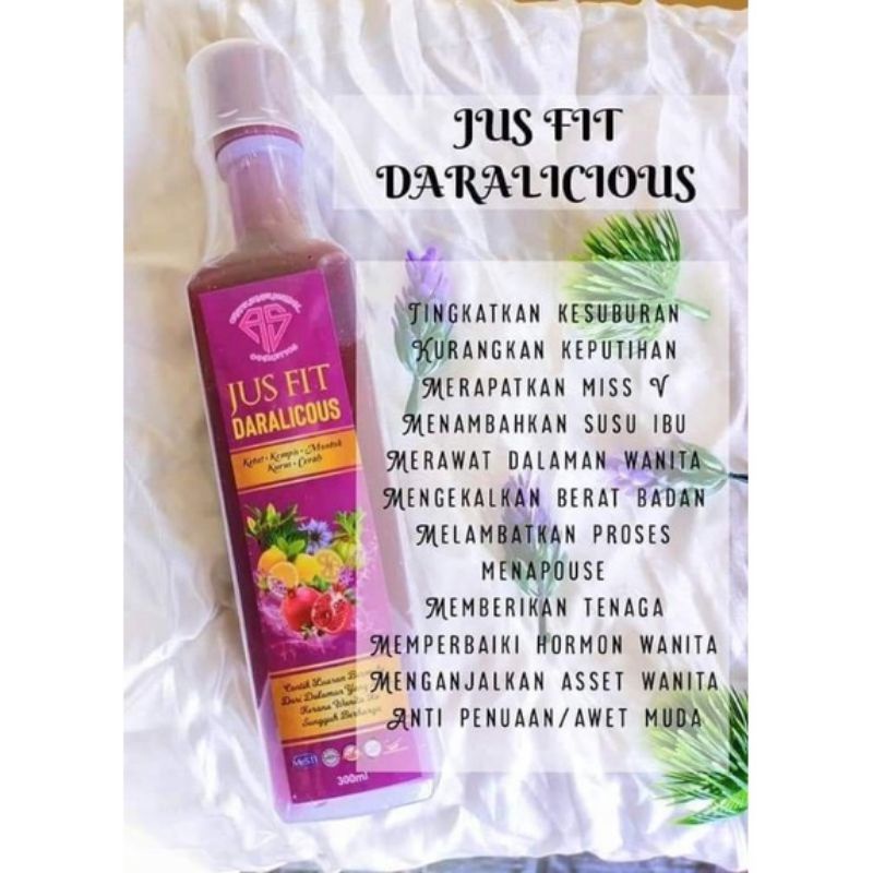 JUS FIT DARALICIOUS MONTOK/MENGANJALKAN/MENGETATKAN ASET WANITA 100% ...