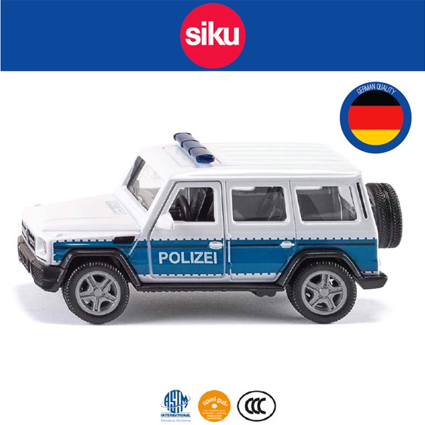 Siku 2308 Super Mercedes-AMG G65 Police Car with Trailer Hitch Scale 1: ...