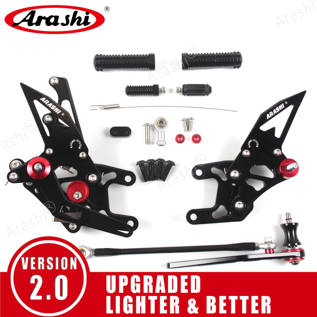 Arashi CNC Adjustable Footrest Rearset Foot Peg For HONDA CBR1000RR CBR ...