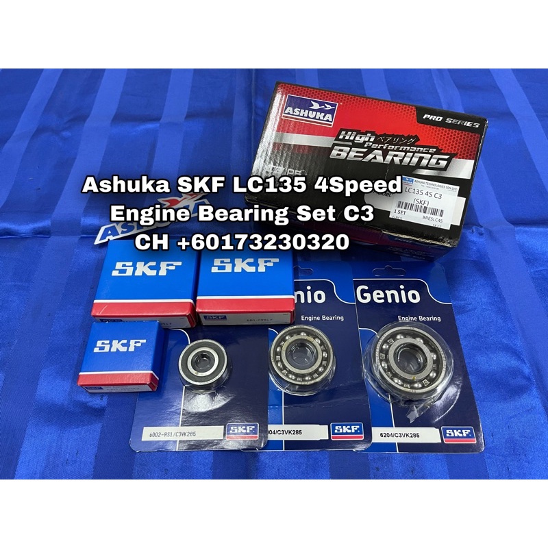 NTN Ashuka SKF LC135 4S 5S Y15ZR Y16ZR Bearing Set Engine C3 R15 MT15 ...