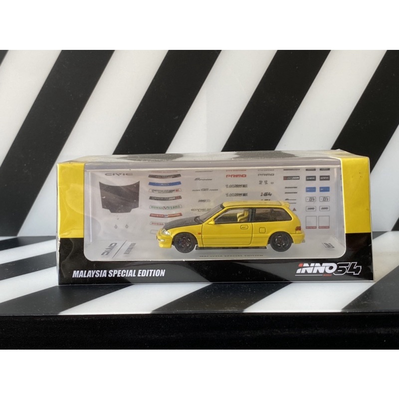 Inno64 - Honda Civic EF9 SiR Yellow Malaysia Special Edition | Shopee ...