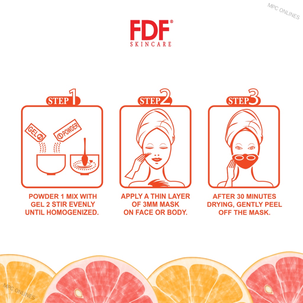 MPC ONLINES Fdf Skincare Pearl & Milk Peel Off Mask 10 In 1 With Free ...