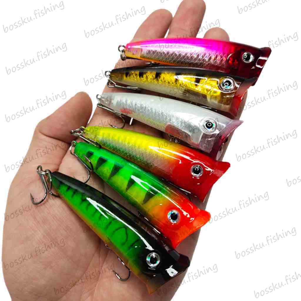 TOP WATER Popper 7cm 10g / Gewang killer sebarau / Lure Fishing ...