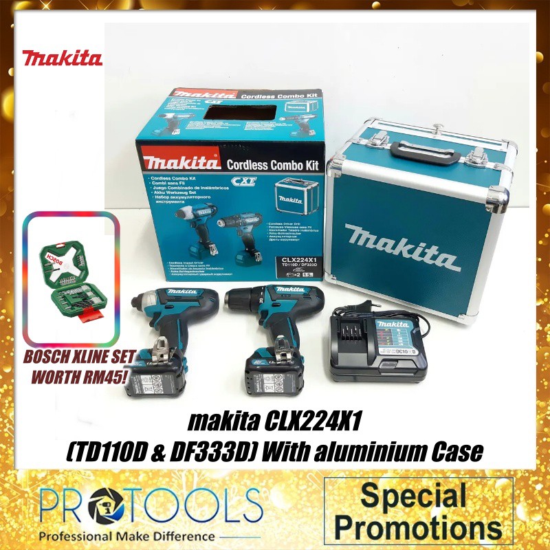makita CLX224X1 (TD110D & DF333D) With aluminium Case COMBO ! | Shopee Malaysia