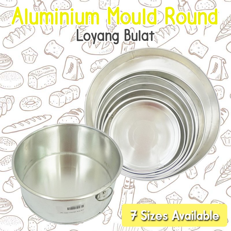 Aluminium Mould Round / Loyang Bulat Cake Cookies Biscuit Tray (MC ...