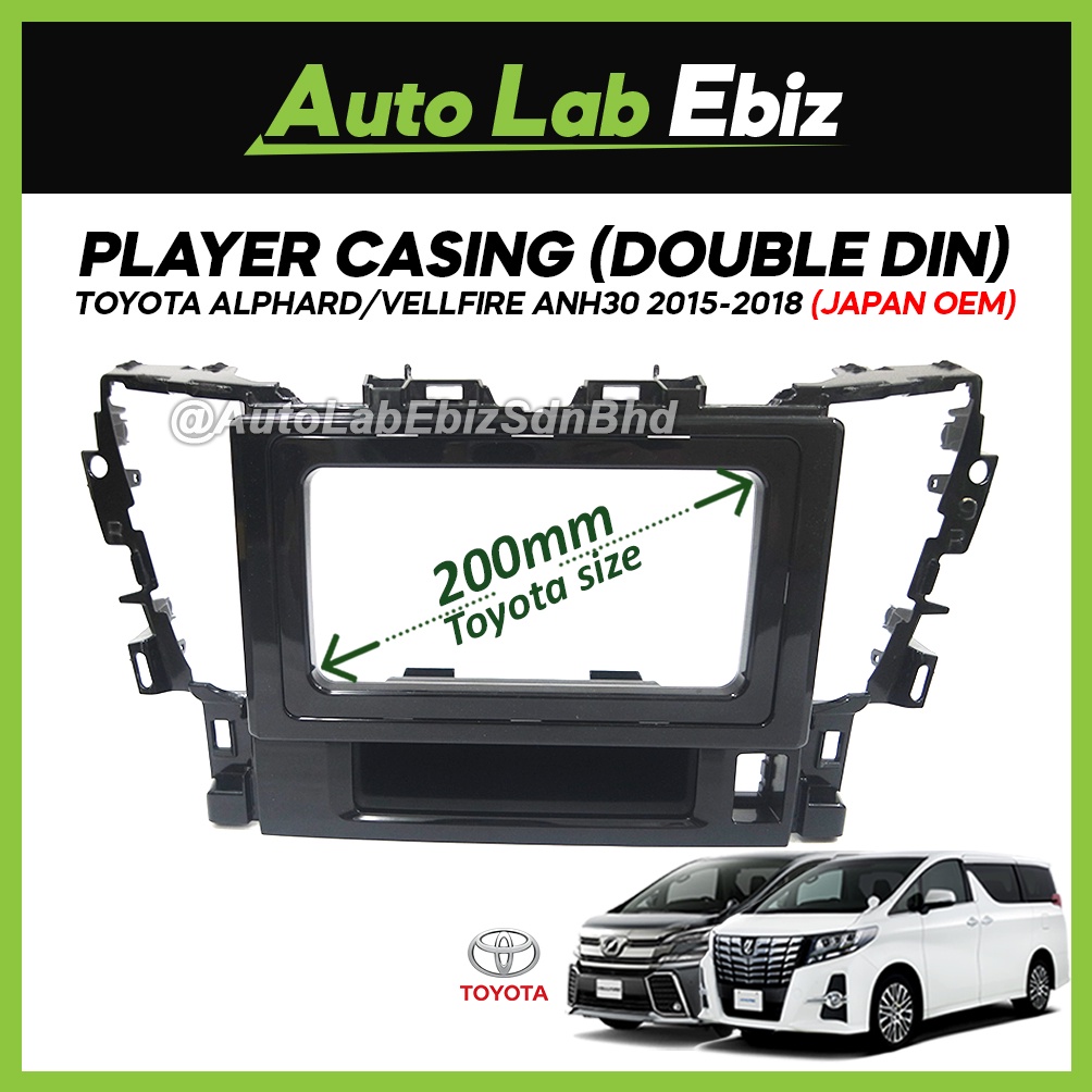 Player Casing Double Din (Toyota size - 200mm) Toyota Alphard ...