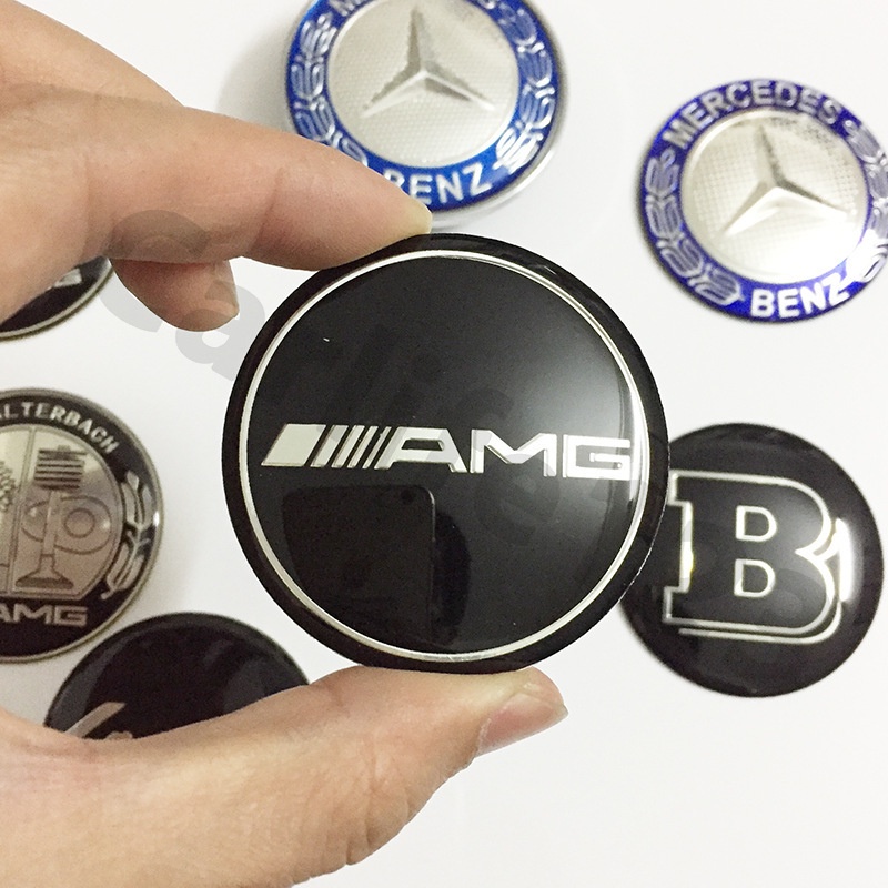 Mercedes-Benz Brabus AMG Apple Tree Interior Center Console Button Sticker & Steering Wheel Logo ...
