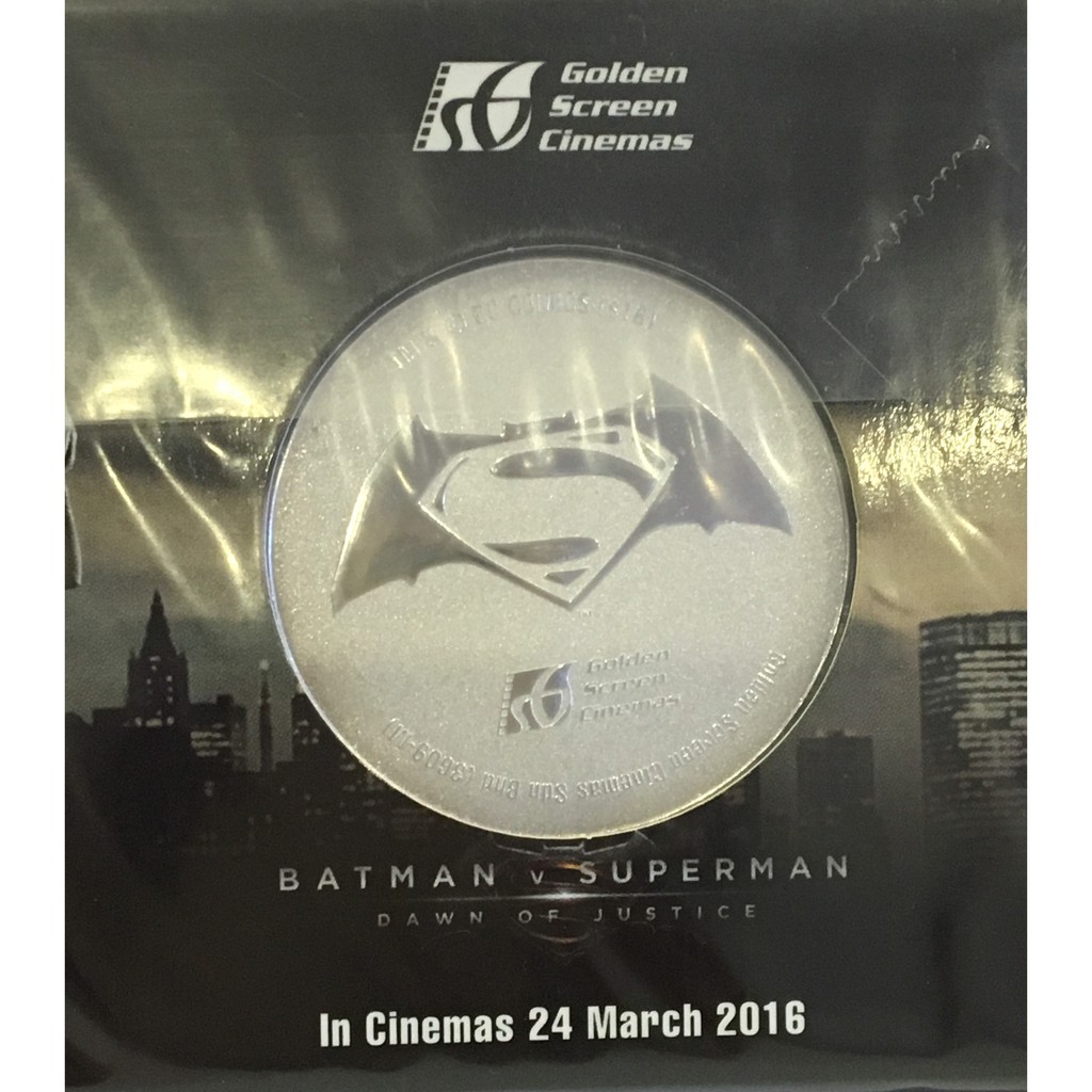 GSC 2016 BATMAN VS SUPERMAN COINS dc superheroes | Shopee Malaysia