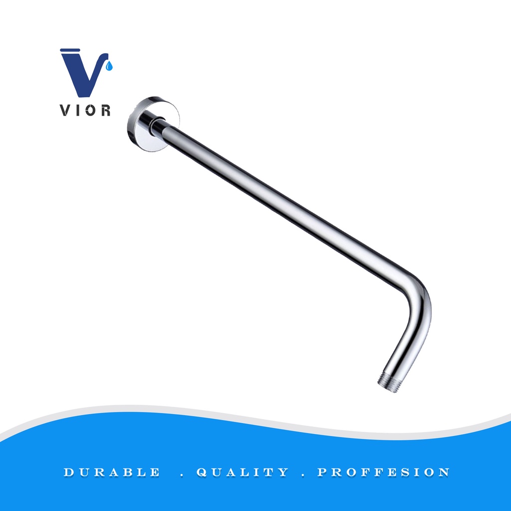 (VIOR) Stainless Steel 304 37cm/50cm Shower Arm With Flange | Shopee ...