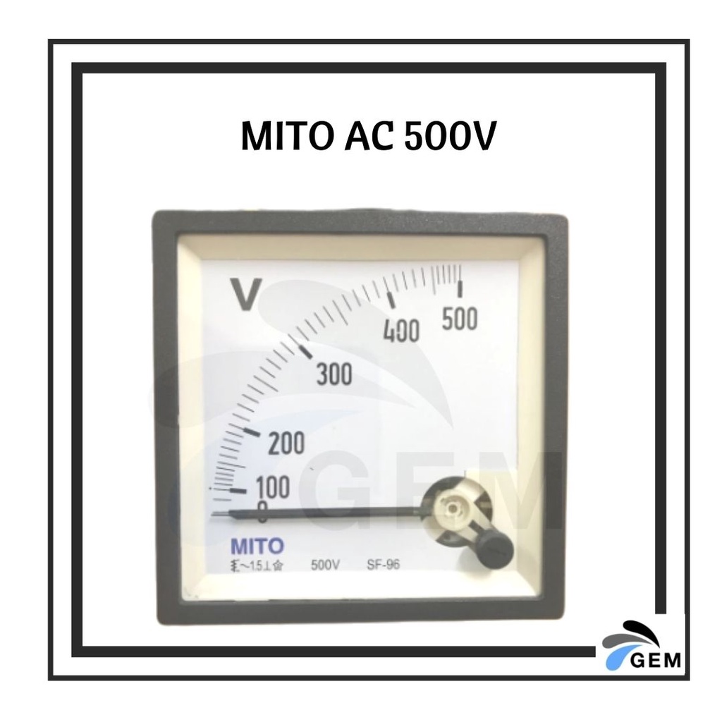 MITO SF96 Analogue Ac Voltmeter 500V | Shopee Malaysia