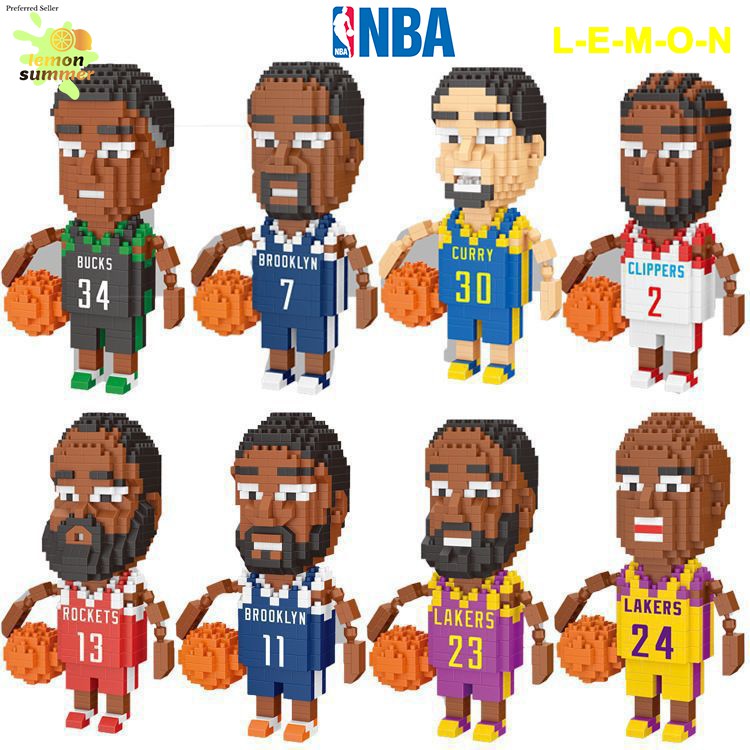 [Ready Stock] 3D NBA Star Player LEGO TOYS Basketball Players Building ...
