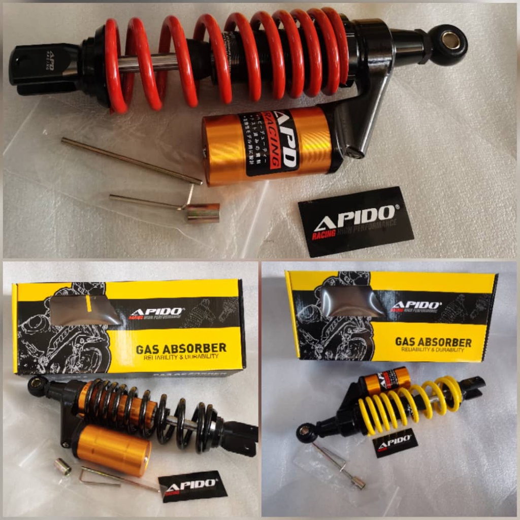 GAS MONOSHOCK / ABSORBER APIDO ( MIT 031N ) 305 MM FOR ALL SCOOTER ...