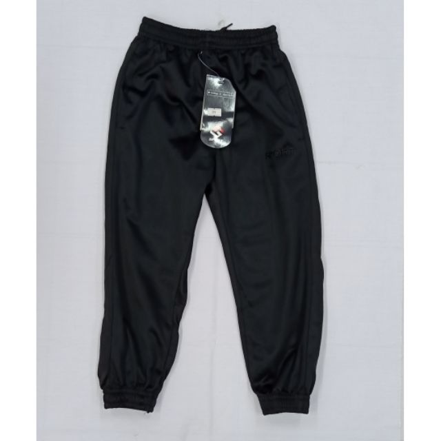 BAJU SEKOLAH - TRACK SUIT CEKAK BAWAH HITAM-TRACK BOTTOM -BLACK (SELUAR ...