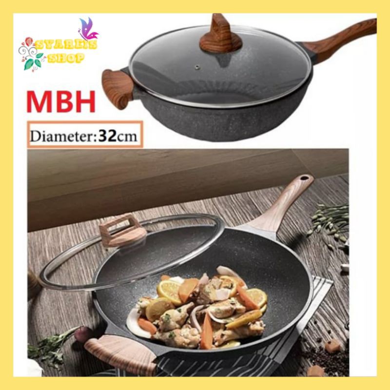 MBH Granito Marble Stone Korea Granite (Kuali Batu Marble) With Lid ...