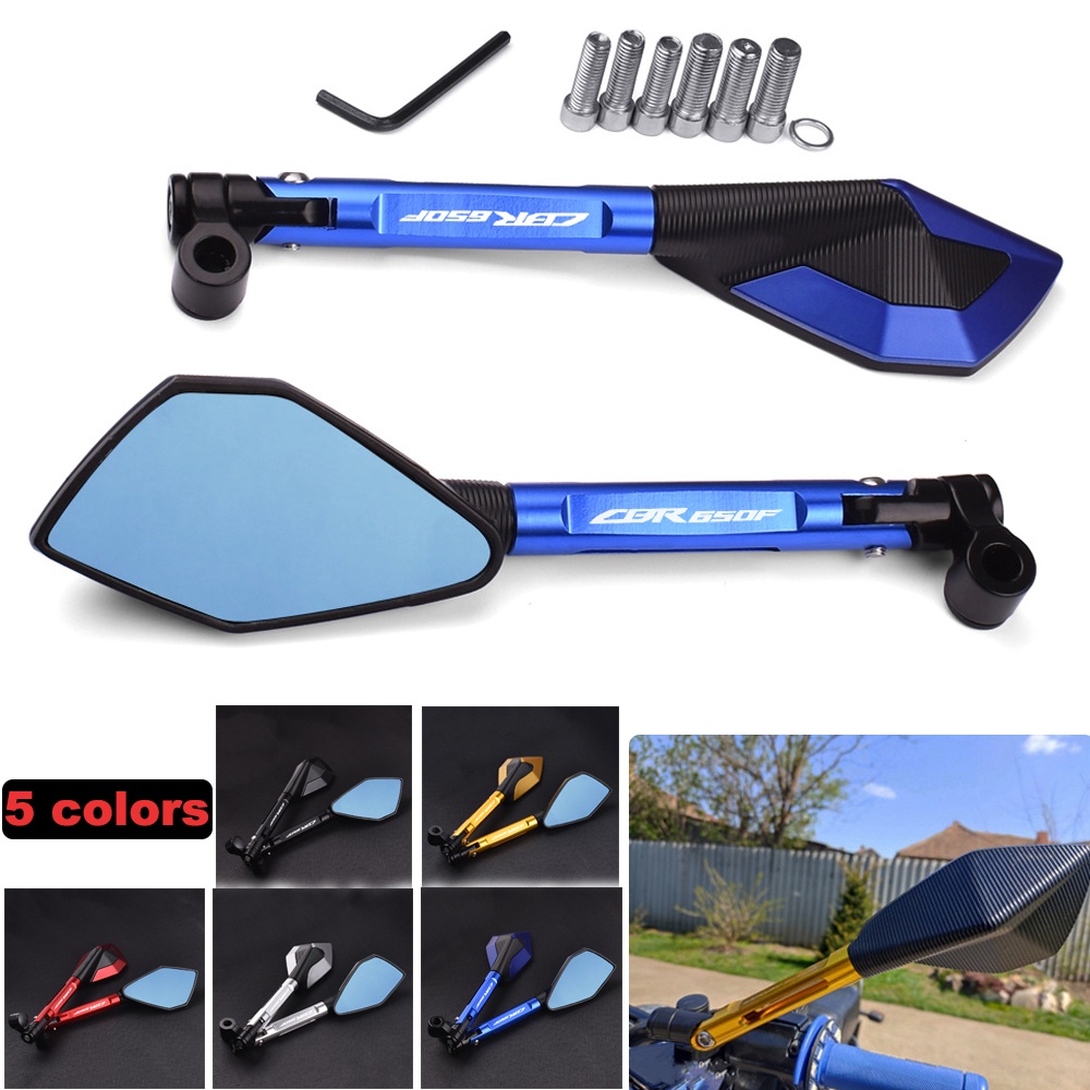 Motorcycle Rearview Mirror CNC Aluminum View Side Mirrors For Honda ...