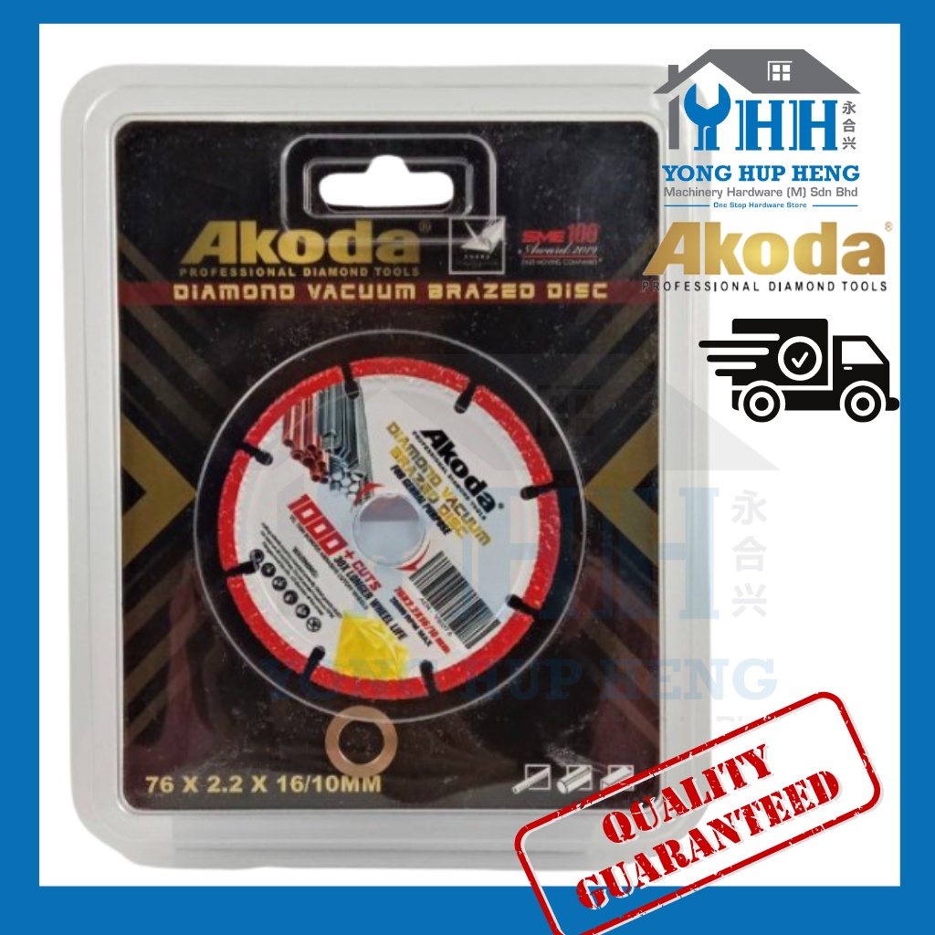 3" / 4" AKODA Diamond Vacuum Brazed Grinder / Metal Wood Cutting Disc ...