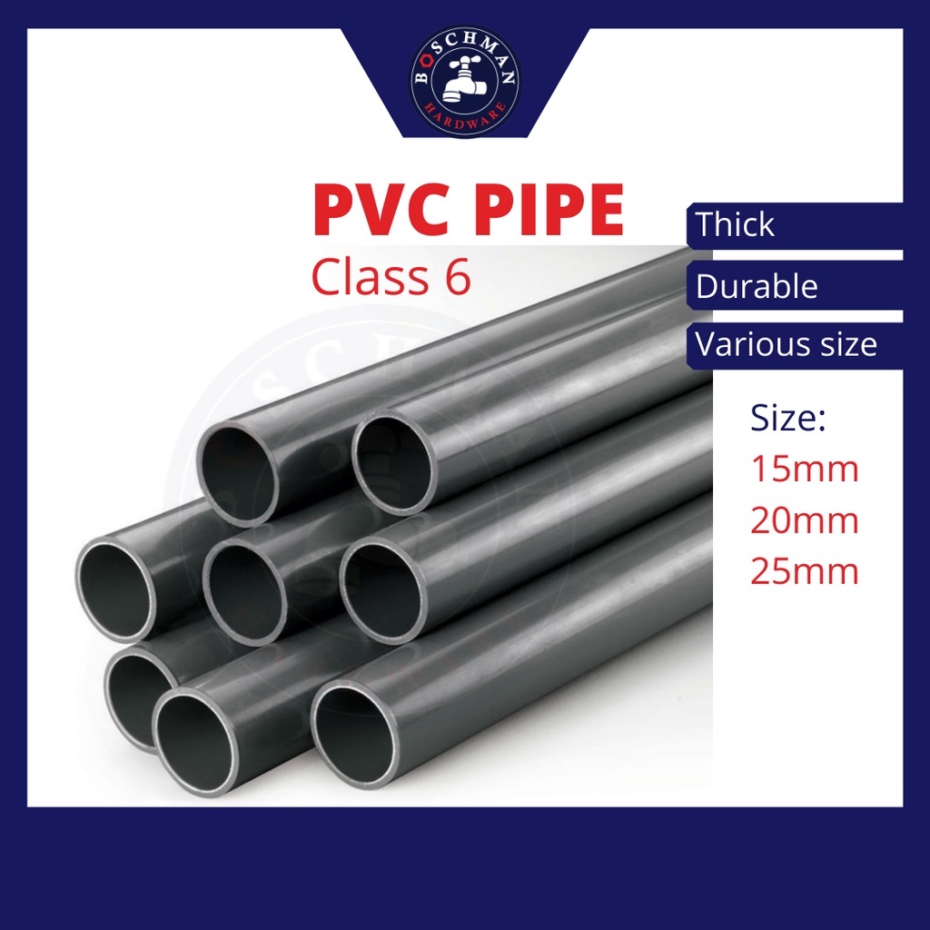 PVC Pipe PVC Grey Pipe Nipis Paip Air PVC Kelabu PVC Water Pipe Class O Class D Class 6 1/2 ...
