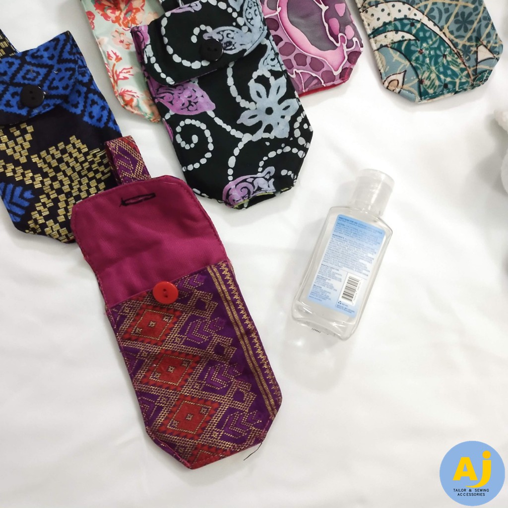 Handmade Sanitizer Holder | Batik | Sanitizer Purse | Sanitizer Pocket ...