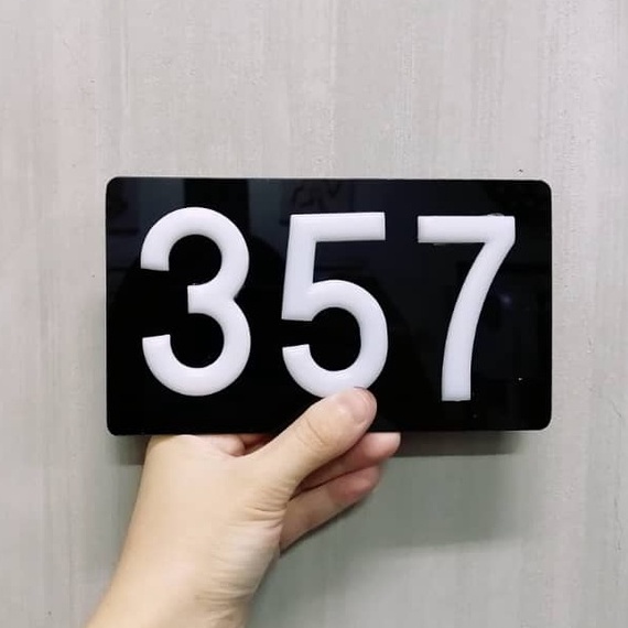 Acrylic House Number Plate/Nombor Plat Rumah Akrilik 门牌 Home Deco House ...
