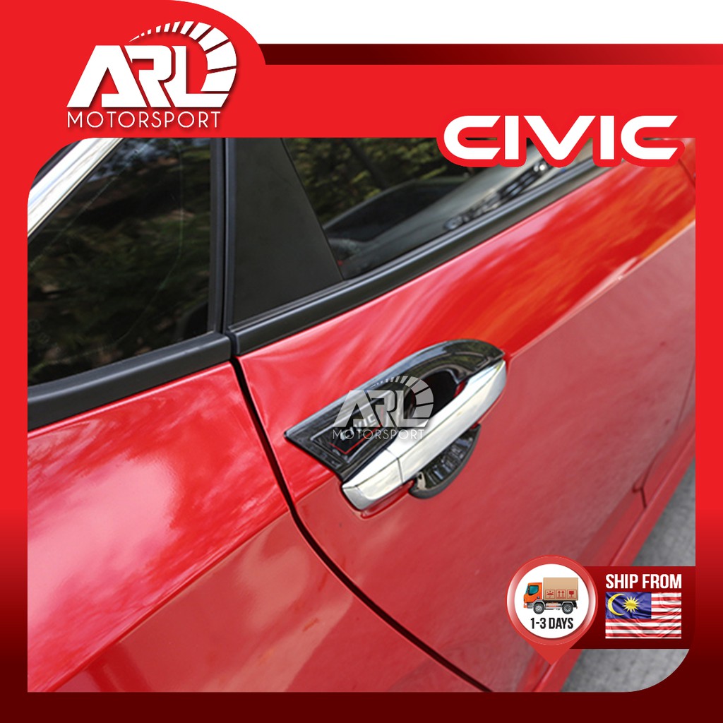 Honda Civic 10th FC FK TBA TEA Outer Carbon Handle Outer Door Handle ...