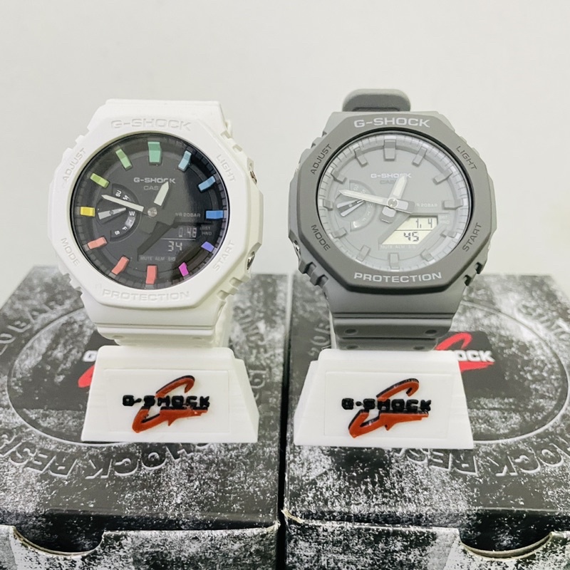 Original G-shock TMJ GA-2100 Custom Rainbow White Grey | Shopee Malaysia