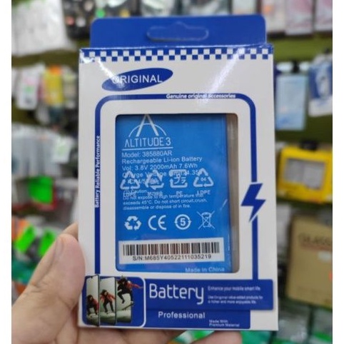 3 MONTH WARRANTY/BATERI HANDPHONE YES 3/BATTERY YES ALTITUDE 3/385880AR ...