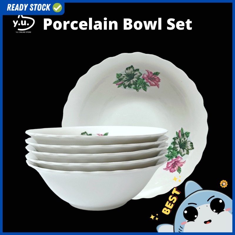 YU Online - 6'' & 7'' Enamel Mangkuk Lama Bunga 6biji / Dinnerware ...