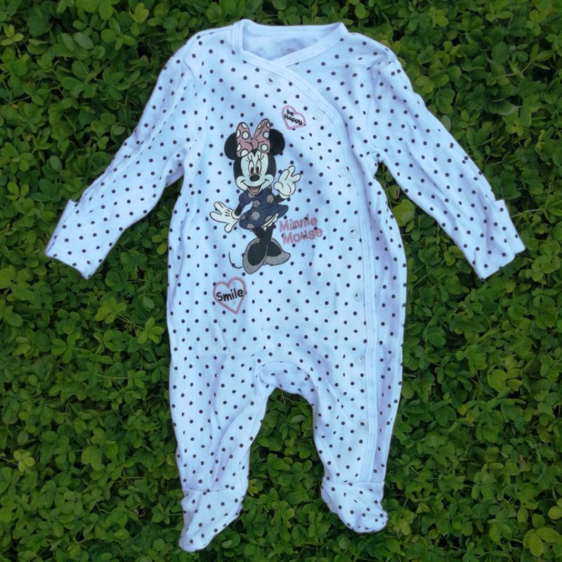disney at primark baby girl footed coverall bodysuit(nb-12m) | Shopee ...