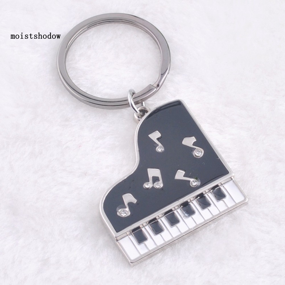 MISD Cartoon Mini Piano Music Notes Car Key Chain Bag Hangings Decor ...