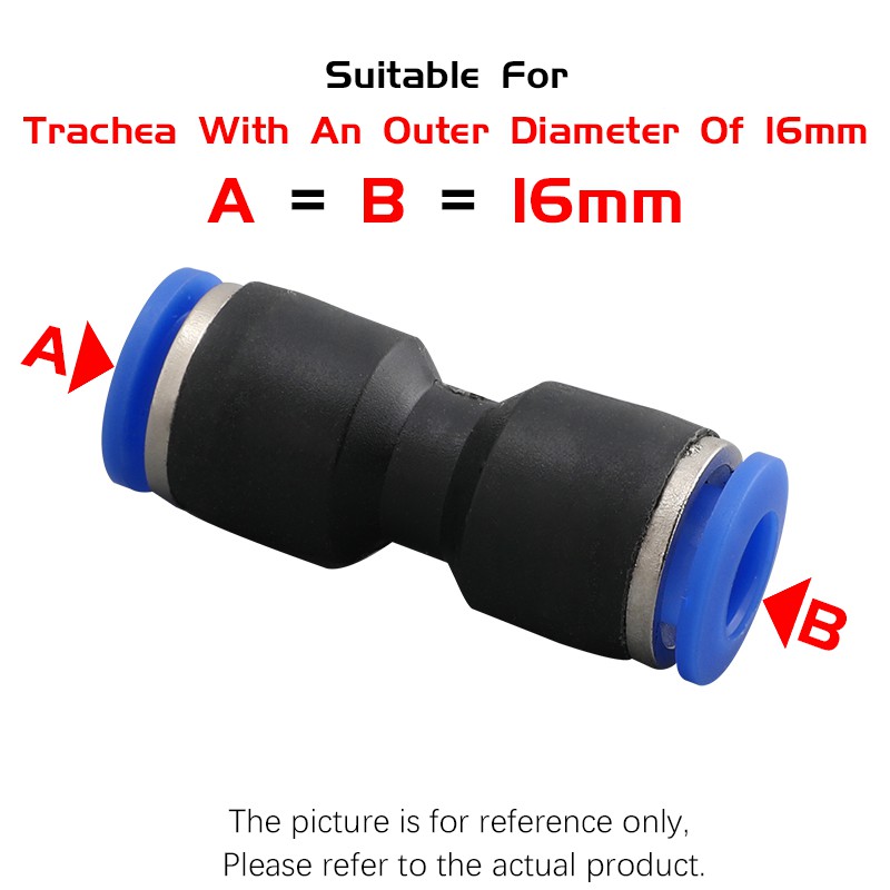 Pneumatic joint Pu straight pipe joint pu4-pu16 connecting outer diameter 4mm 6mm 8mm 10mm 12mm ...