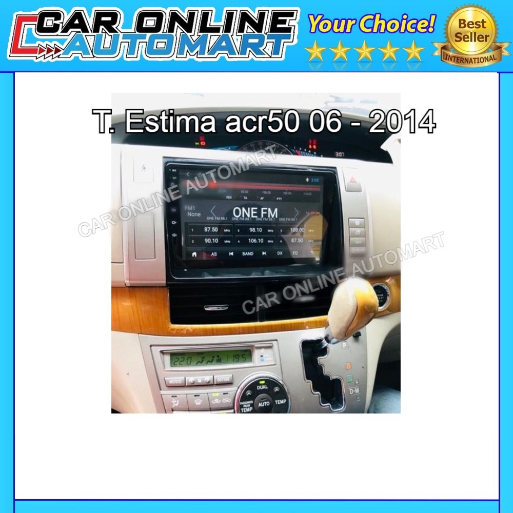 TOYOTA ESTIMA ACR 50 BIG SCREEN ANDROID 12 MEDIA PLAYER WITH CASING ...