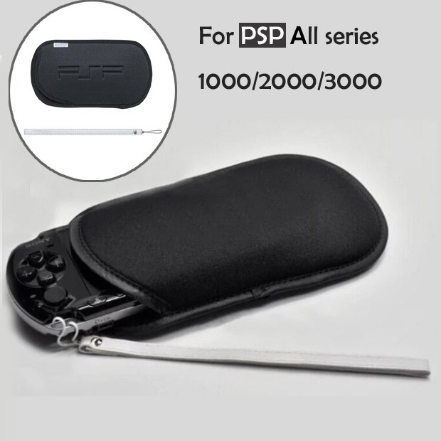 Sony PSP 1000 2000 3000 Soft Travel Protective Case Pouch Cover Sleeve ...