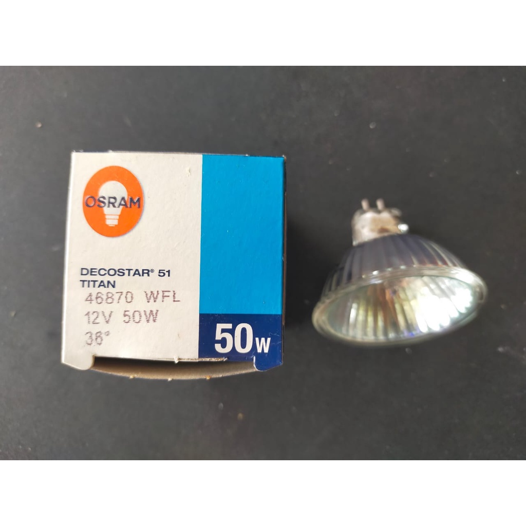 Osram DECOSTAR 51 TITAN 46870WFL 12V 50W GU5.3 Halogen Bulb | Shopee Malaysia