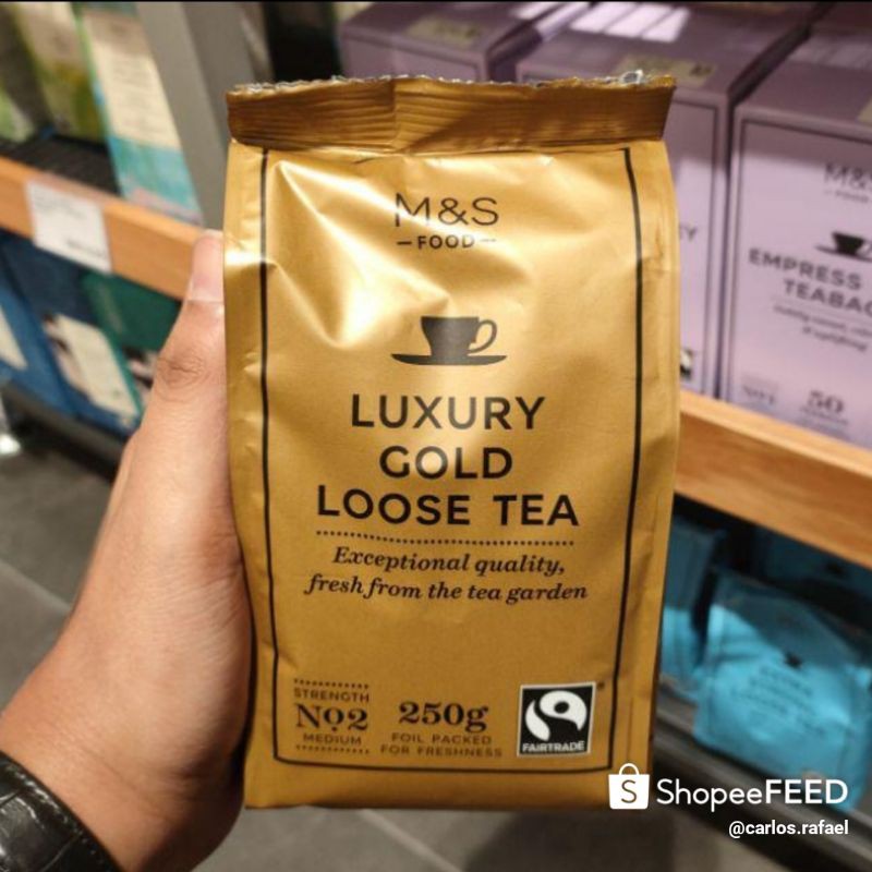 M&S Marks & Spencer FairTrade Luxury Gold Tea - Loose/Teabag | Shopee ...