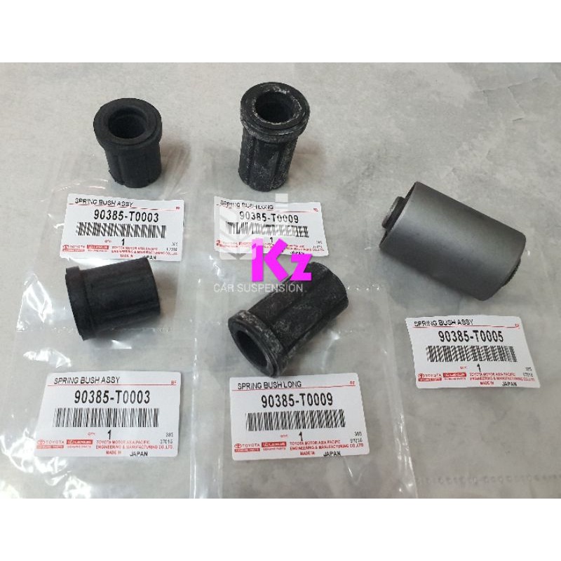 1 SET 10PCS - LEAF SPRING BUSH SET - TOYOTA HILUX VIGO KUN25 / KUN 26 ...