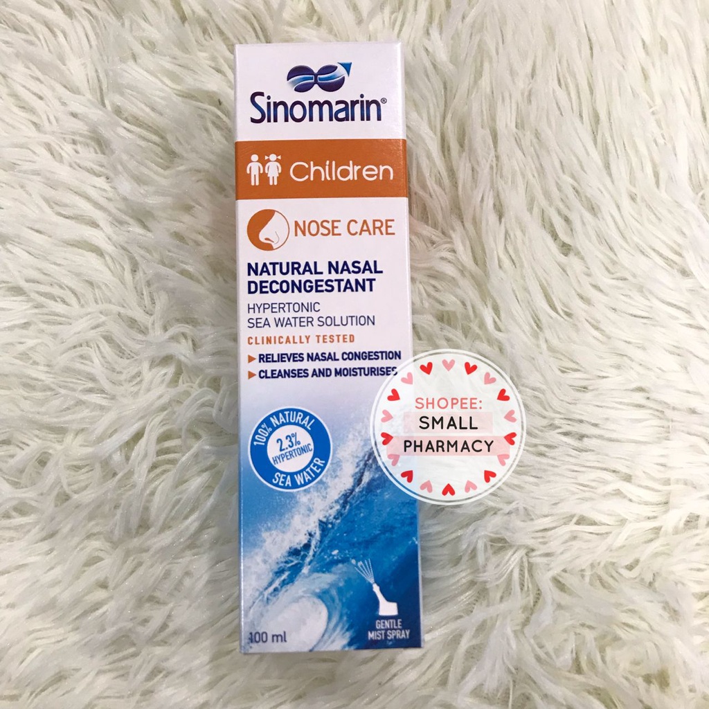 Sinomarin Natural Nasal Decongestant Spray Hypertonic Sea Water ...
