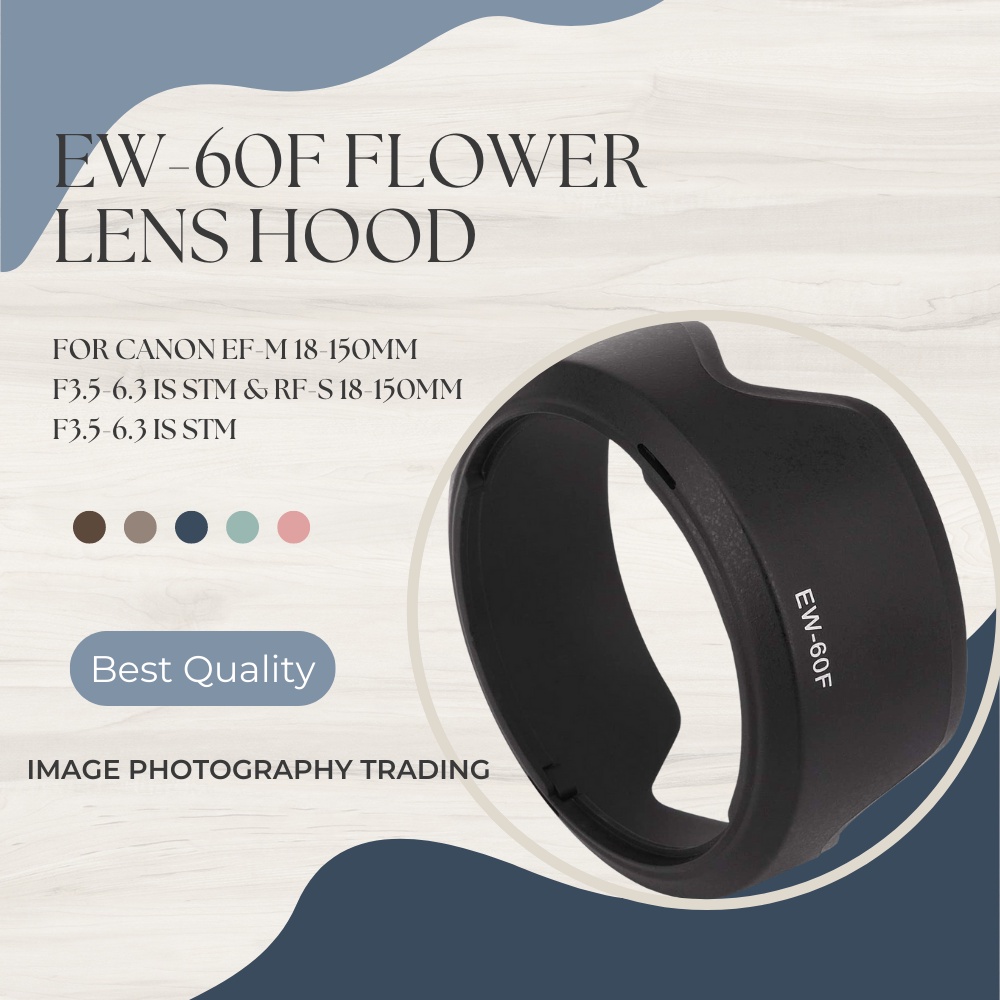 EW-60F EW60F Lens Hood for Canon EF-M 18-150mm F3.5-6.3 IS STM & RF-S 18-150mm F3.5-6.3 IS STM ...