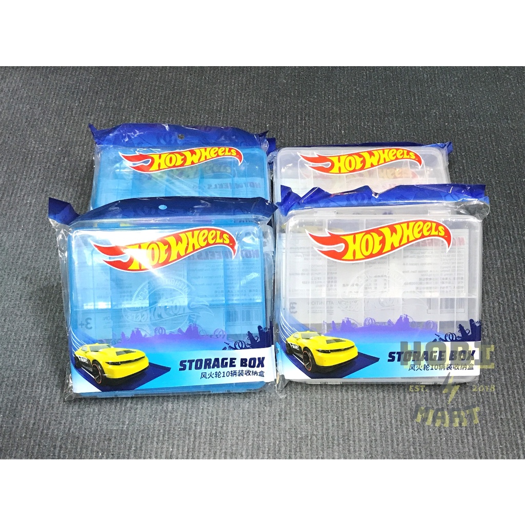 Storage Box Hot Wheels 1:64 scale Toy Cars Plastic case x10 Pocket ...