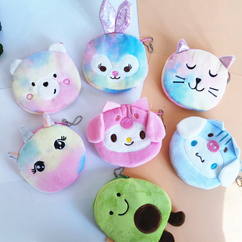 [Ready Stock] Cute Coin Purse Cartoon Mini Wallet / Fluffy Pencil Case ...