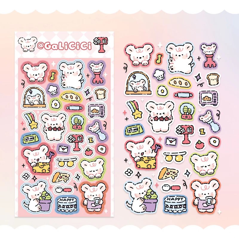 GaLiCiCi Stickers Original Cute Animal Series Stickers/mouse|lamb|pig ...