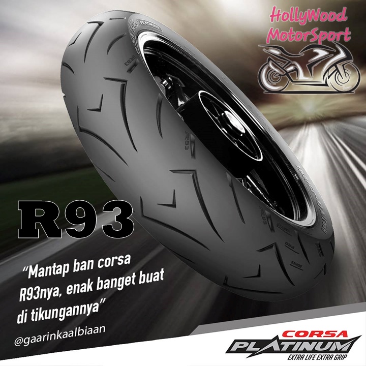 CORSA TAYAR PLATINUM R93 RACING SOFT COMPOUND TIRE FOR R25 R15 MT15 ...