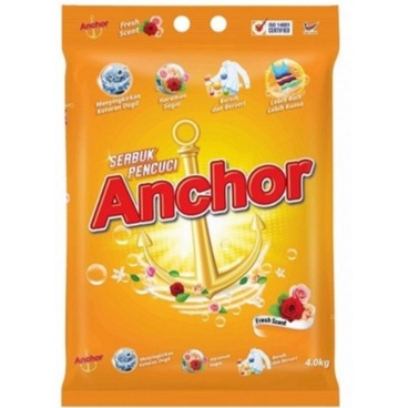ANCHOR DETERGENT POWDER FRESH SCENT 4KG | Shopee Malaysia