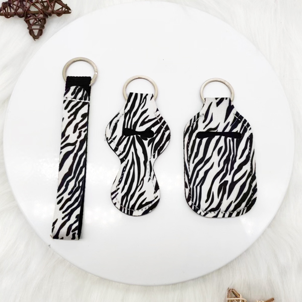 Chapstick Holder Keychains Neoprene Wristlet Keychain Lanyards Neoprene ...