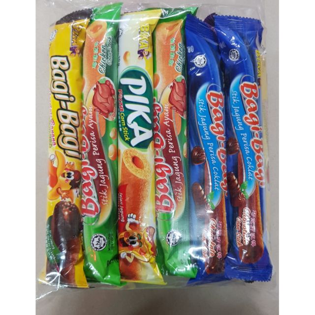 Bika Pika Bagi-Bagi Assorted Corn Snack 10g X 16pkts | Shopee Malaysia