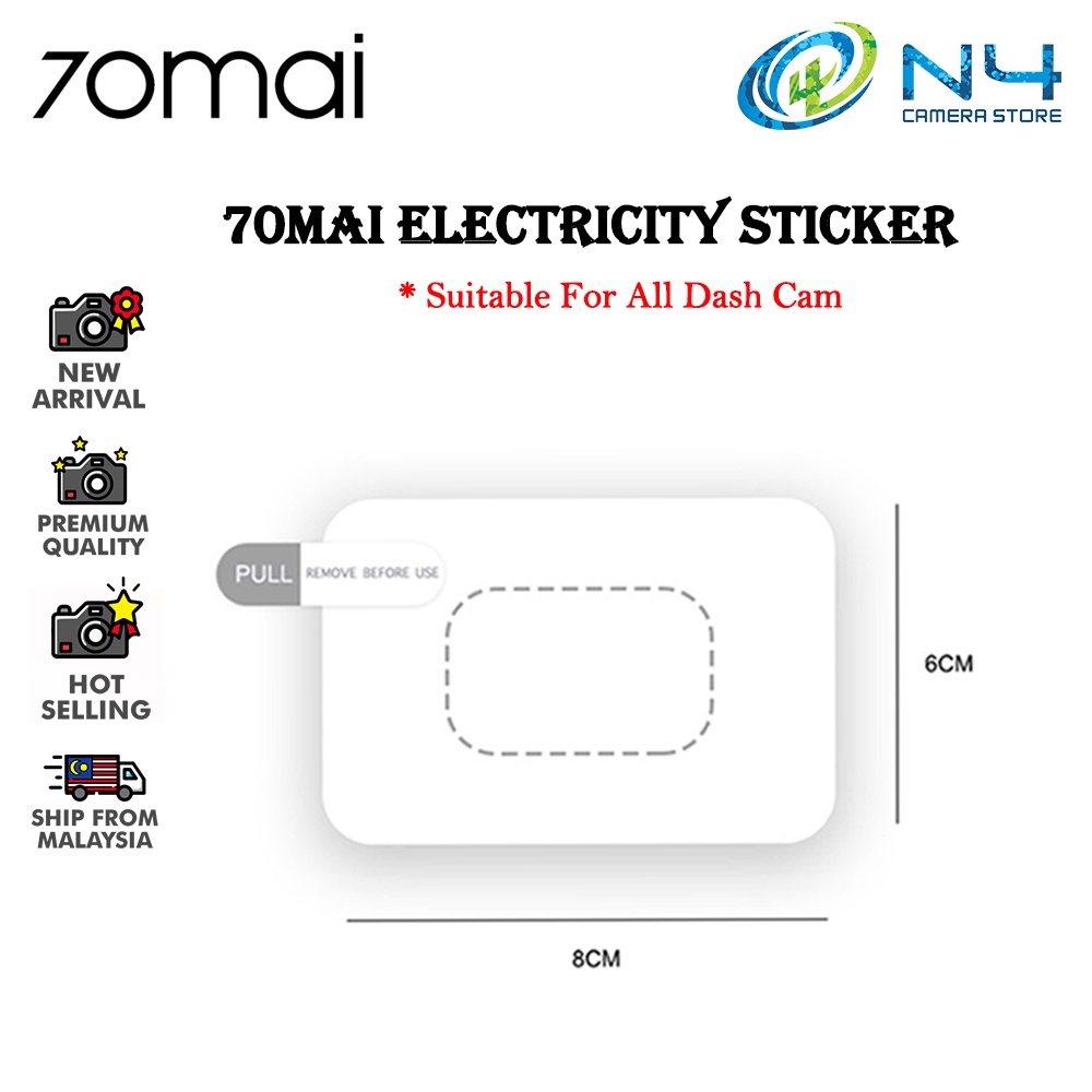 70mai Car Styling Static Electricity Sticker 3M Glue Accessories Set ...