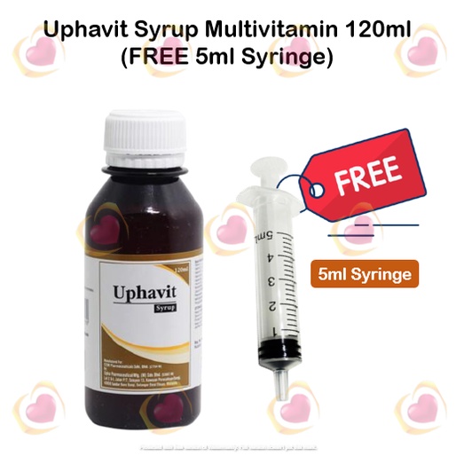 Uphavit Syrup Multivitamin 120ml (FREE 5ml Syringe) | Shopee Malaysia