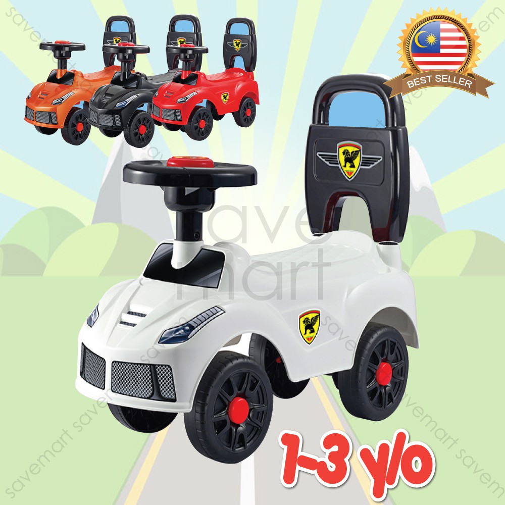 Racer Kids Baby Push Car Ride On Walker Sound Happy Girl Boy 1-3y ...